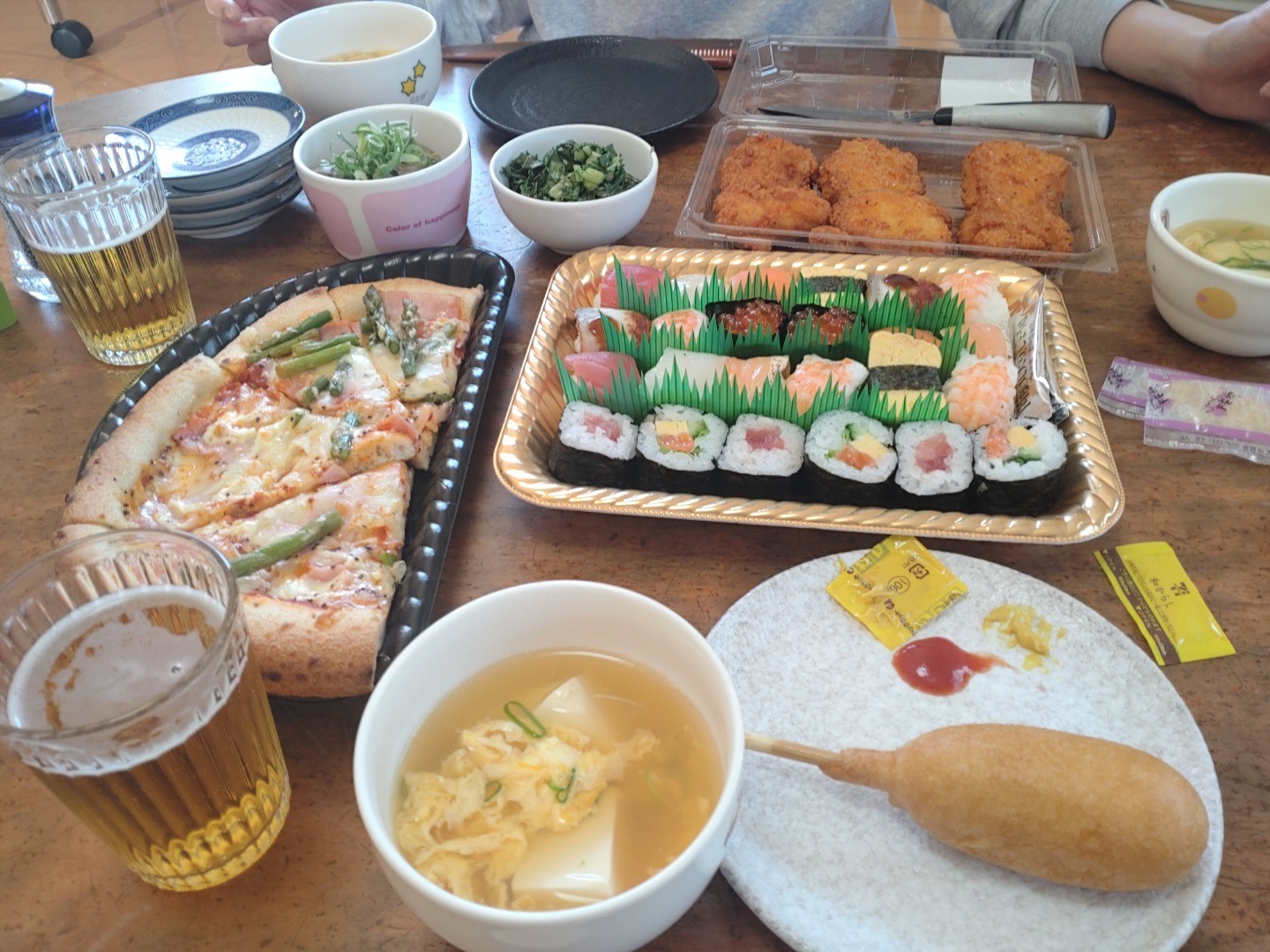 ミニクリパ、お好み焼きと3日目おでん！バネトーネ: さっちょさんのパン工房