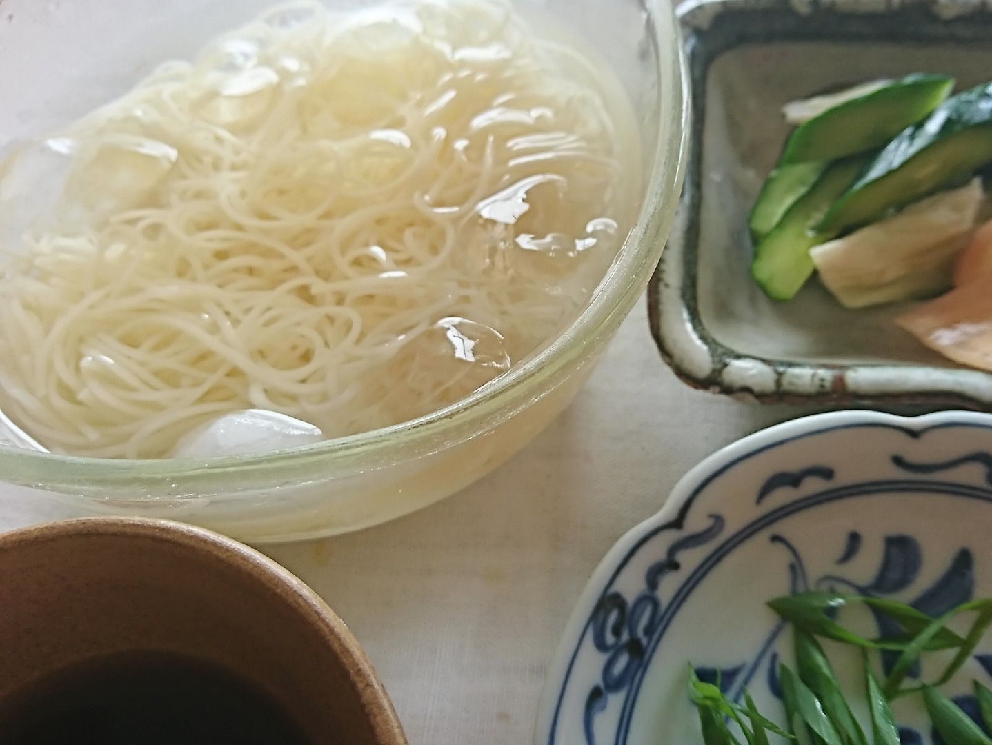 夏の挨拶（鴨方素麺）、ハモチリセット、ホワイトコーン、ミニバケット: さっちょさんのパン工房